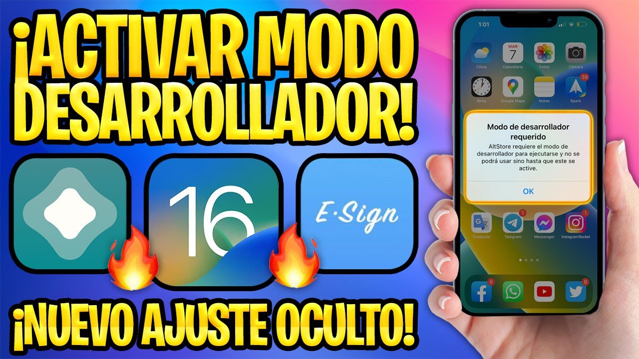 TUTORIAL CÓMO ACTIVAR EL MODO DESARROLLADOR EN iOS 16 (Developer Mode ...