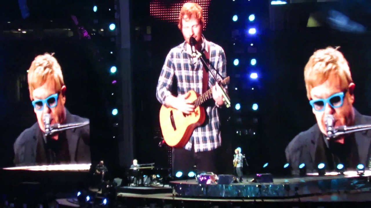 Ed Sheeran with Elton John - Don't Go Breaking My Heart @ Wembley ...