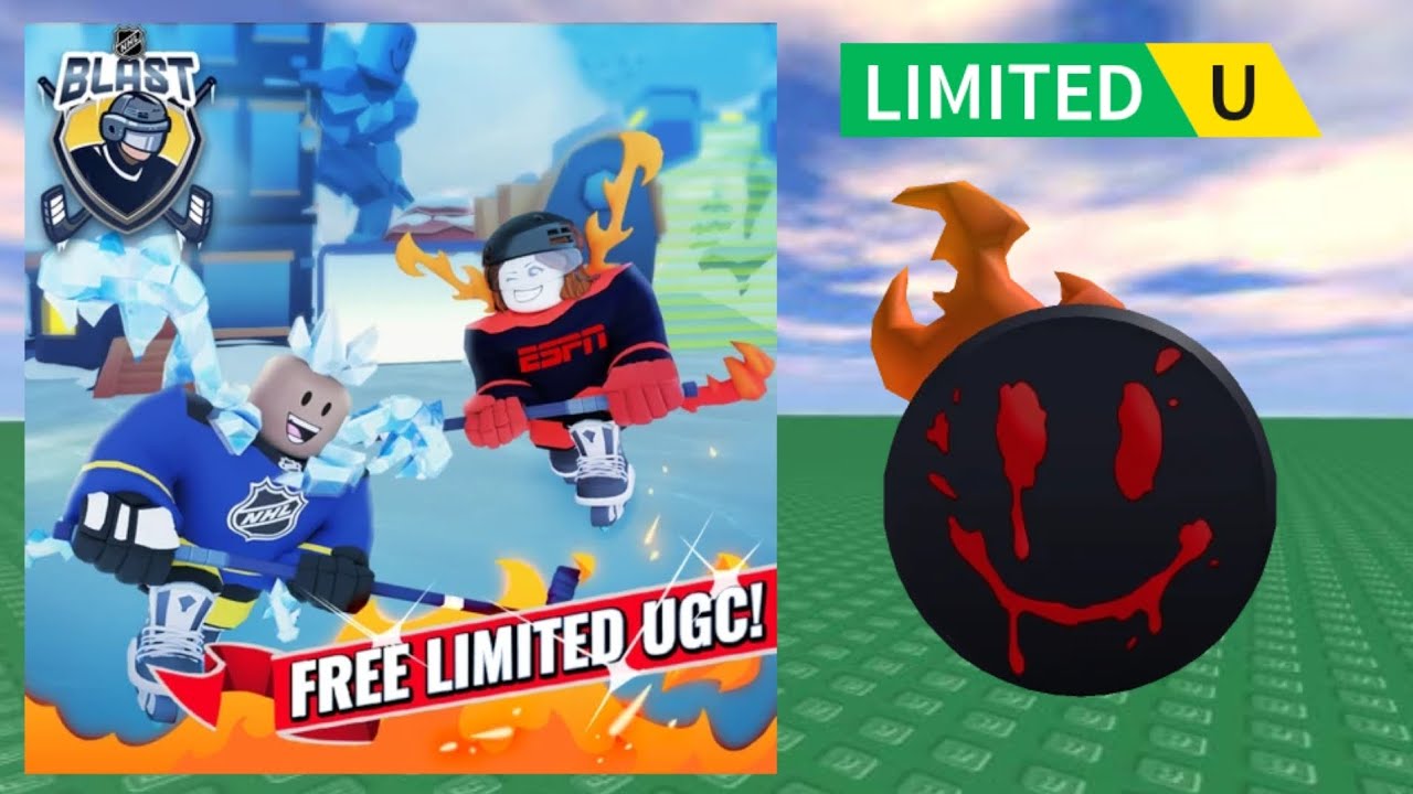 ROBLOX #12 | Free limited ugc | Chaos Hockey Pock Head | NHL blast ...