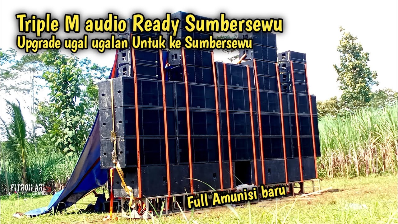 Cek sound prepare Amunisi baru TRIPLE M Audio untuk ke Sumbersewu - YouTube