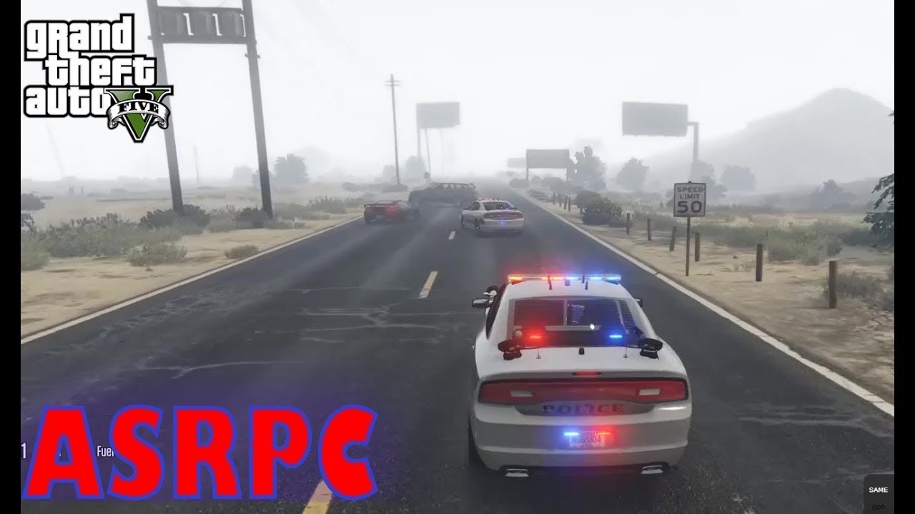 GTA 5 ASRPC #33 - Hitting Him With My Car! (Law Enforcement) - YouTube