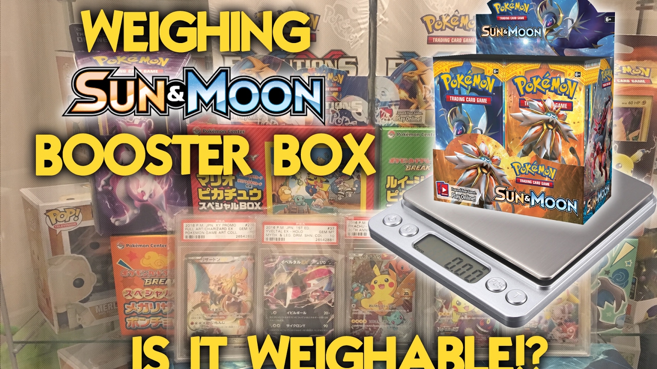 Weighing 1 Pokemon Sun & Moon Booster Box! Is it weighable? + Booster ...