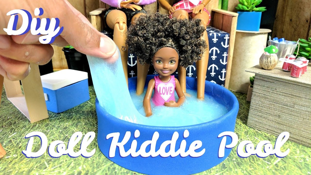 How to Make a Doll Kiddie Pool with Slime or Water - Dollhouse DIY ...