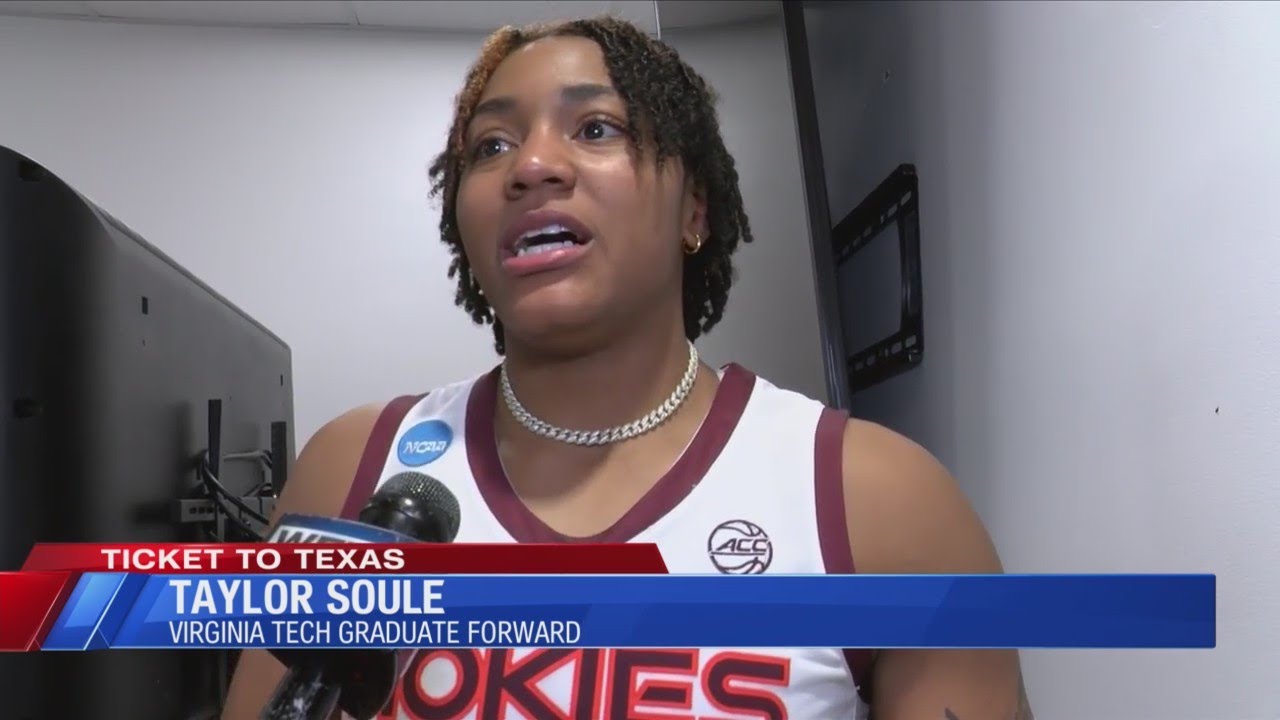 Locker room postgame reaction with Virginia Tech's Taylor Soule after ...