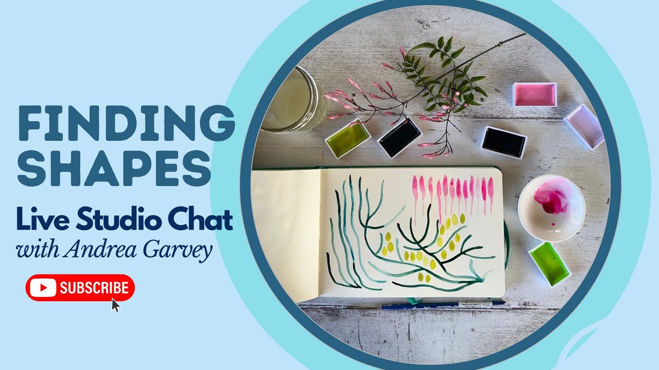 Finding Shapes in Nature to practice your Watercolors - YouTube