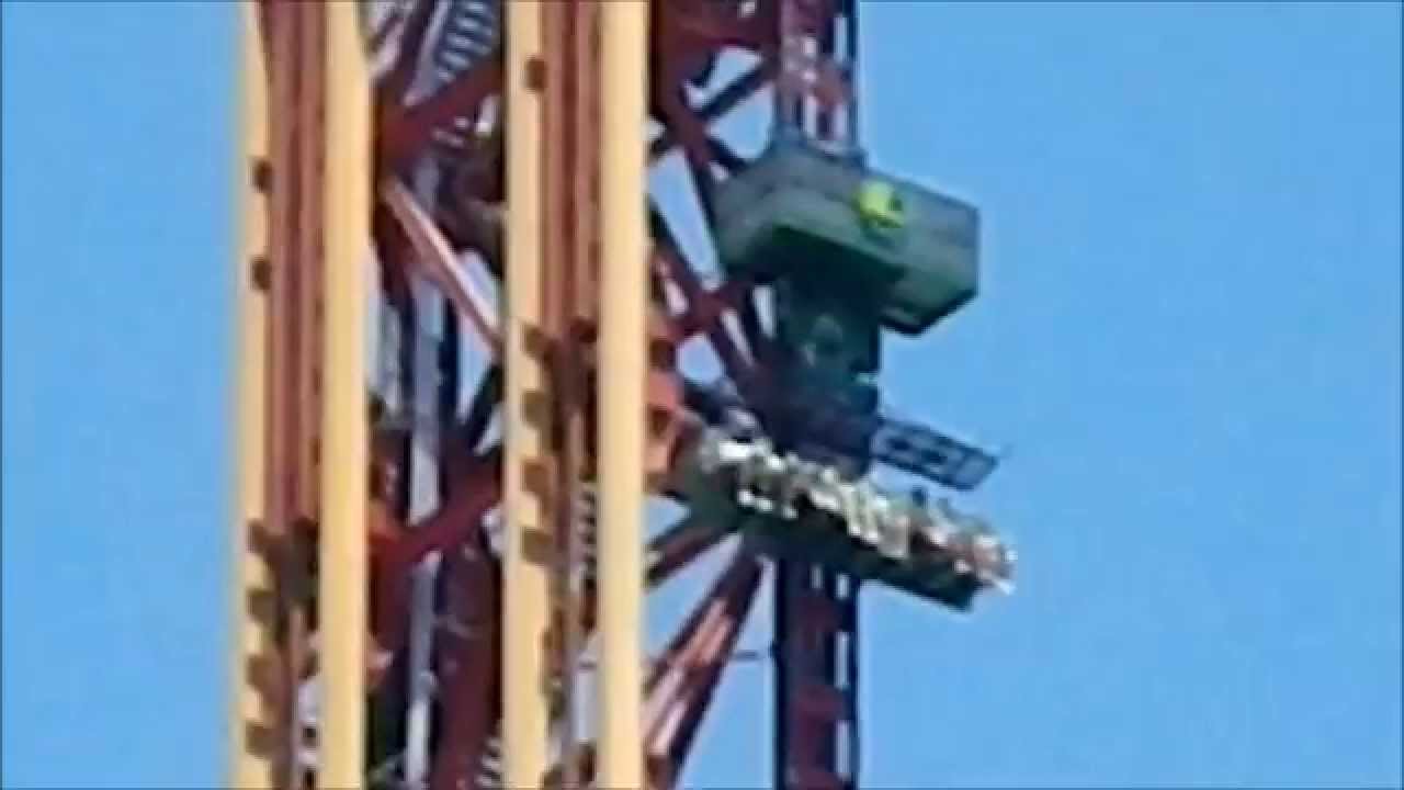 Lex Luthor: Drop of Doom at Six Flags Magic Mountain - YouTube