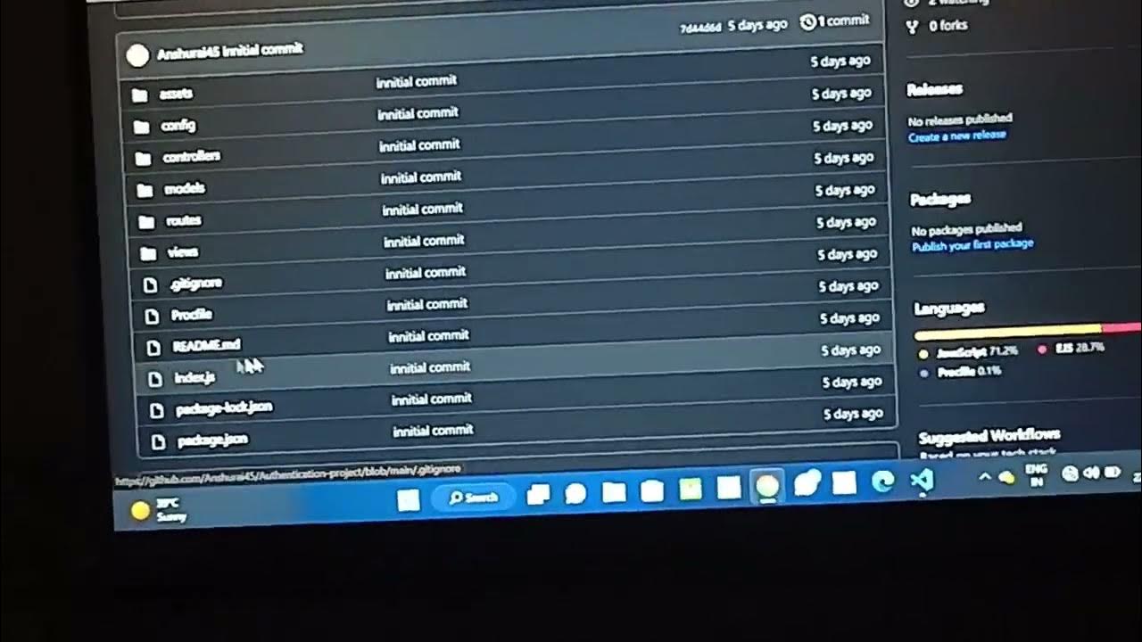 This is my second back-end project from coding ninjas NodeJs Authentication Project - YouTube