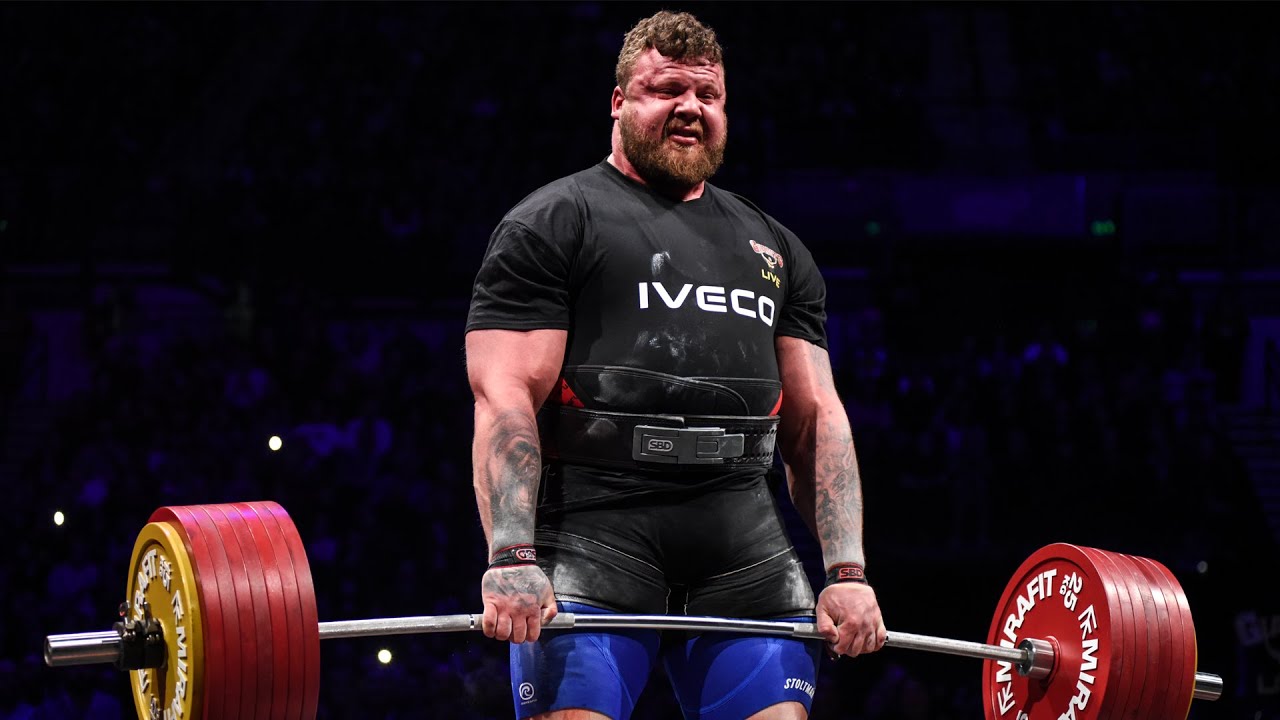 Tom Stoltman vs Adam Bishop - 400kg/882lbs deadlift for reps! - YouTube