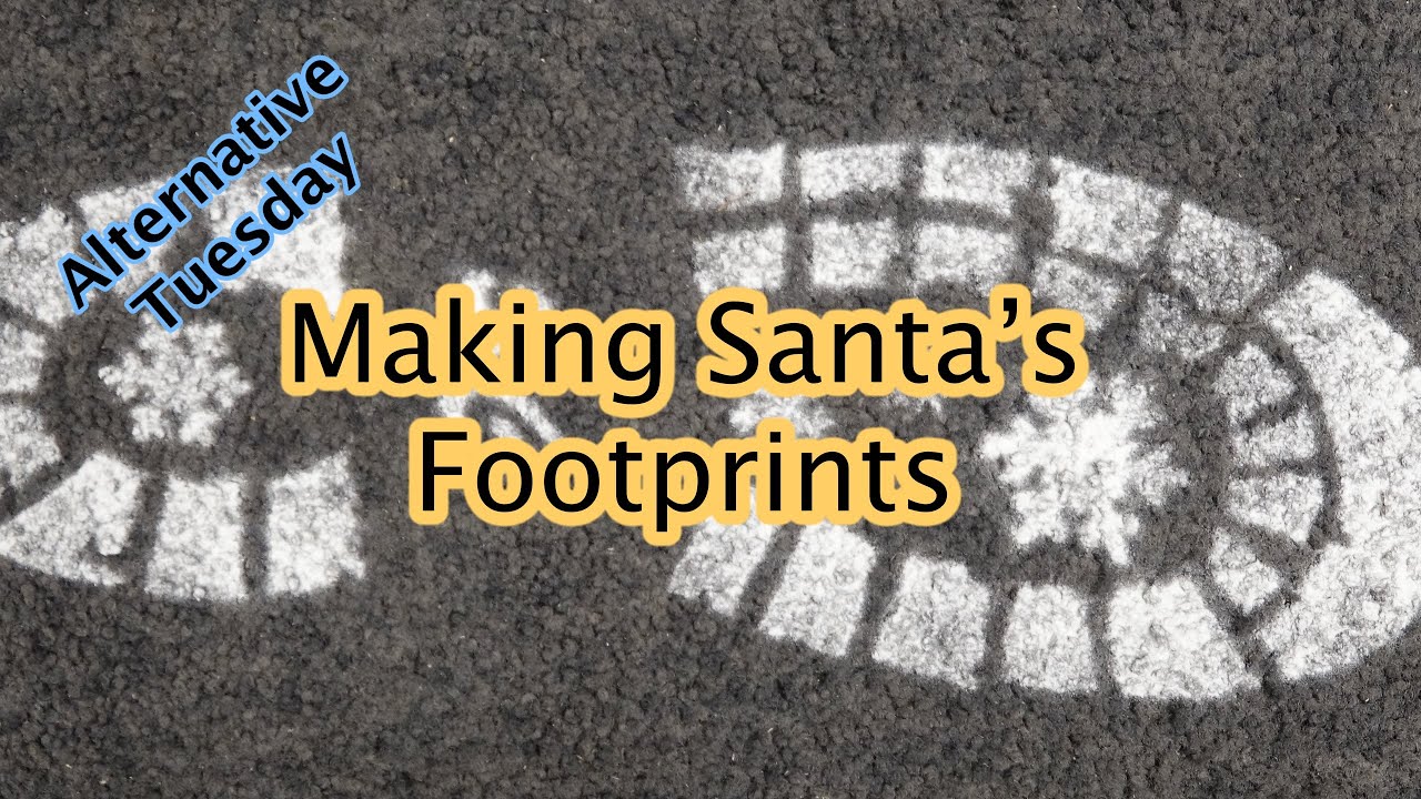 Making Santa's Footprints - YouTube