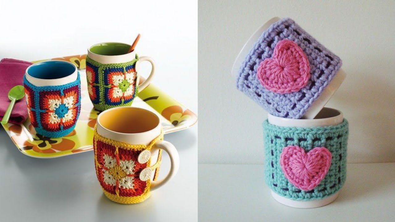 Beautiful and easy to make ideas of Crochet Mug cozy/Mug cover Patterns ...