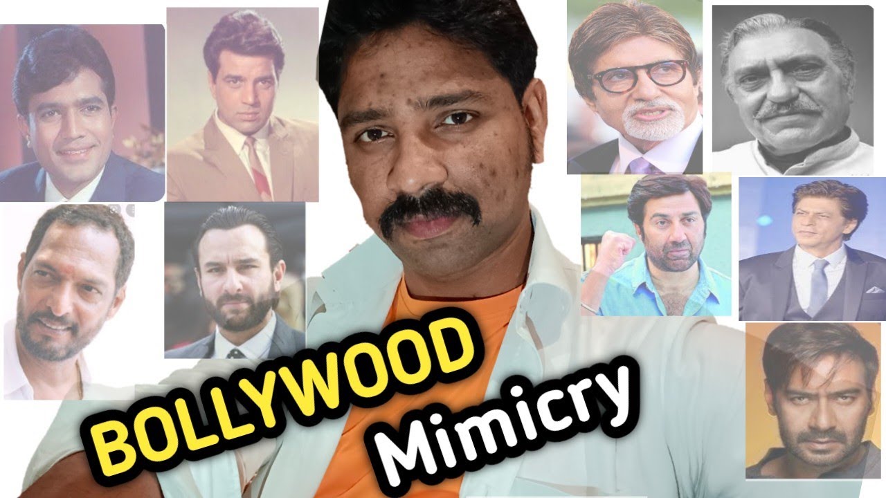 Bollywood Actors Mimicry | Raj India Basfor | One Man many voices| Best ...