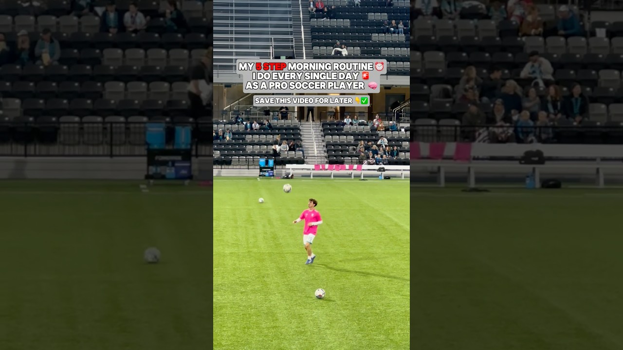 5 step morning routine 🧠 I do as a professional soccer player 📈 # ...
