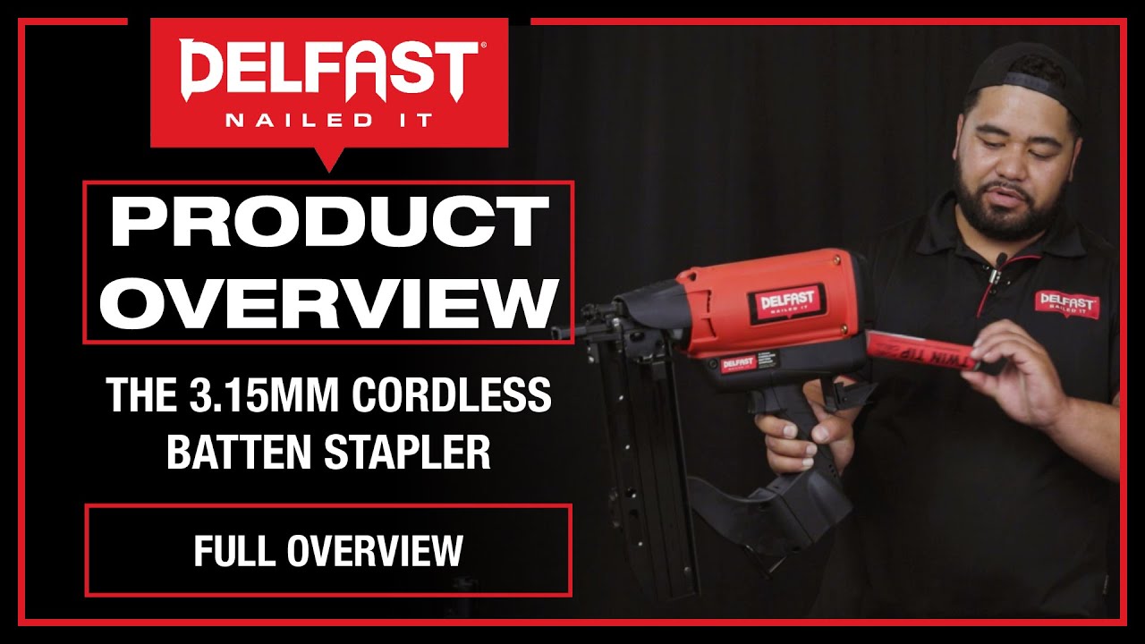 The 3.15mm Cordless Batten Stapler | Full Overview - YouTube