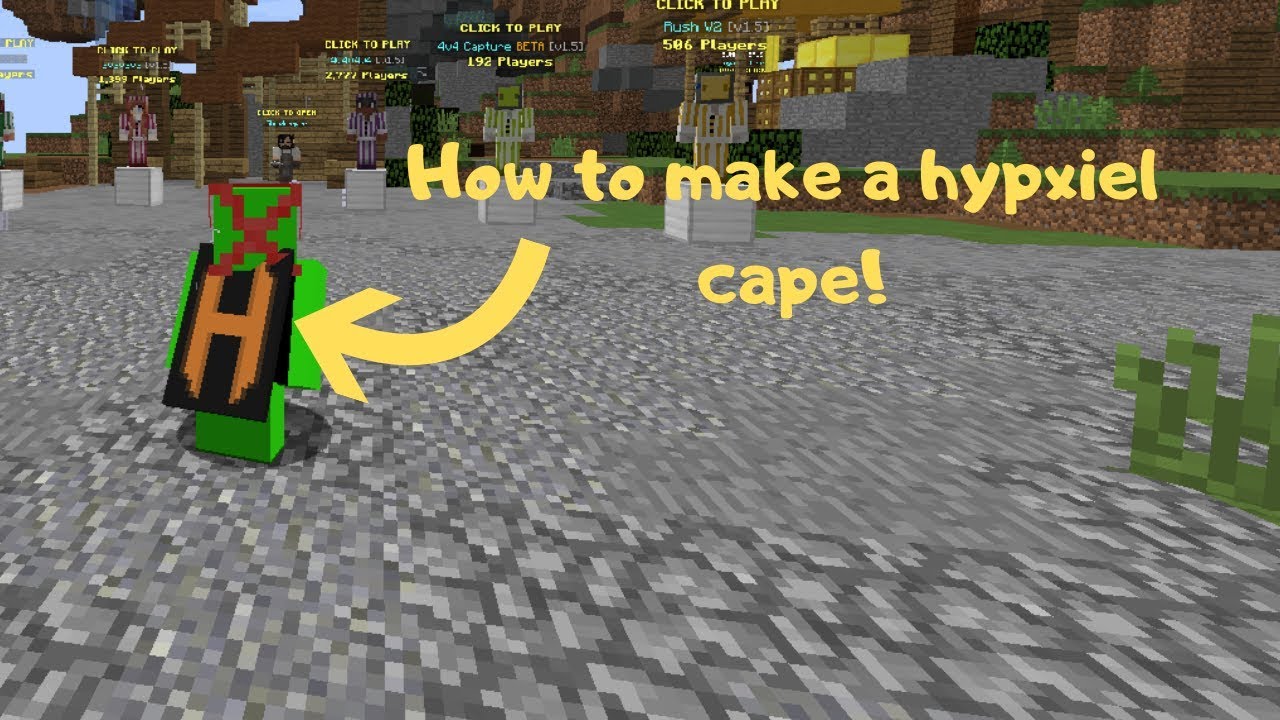 How to make a hypixel cape! - YouTube