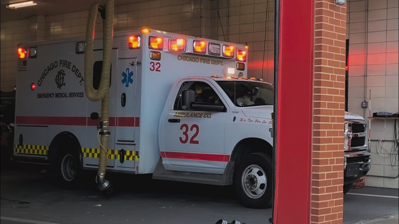 cfd ambulance 32 gets block by car - YouTube