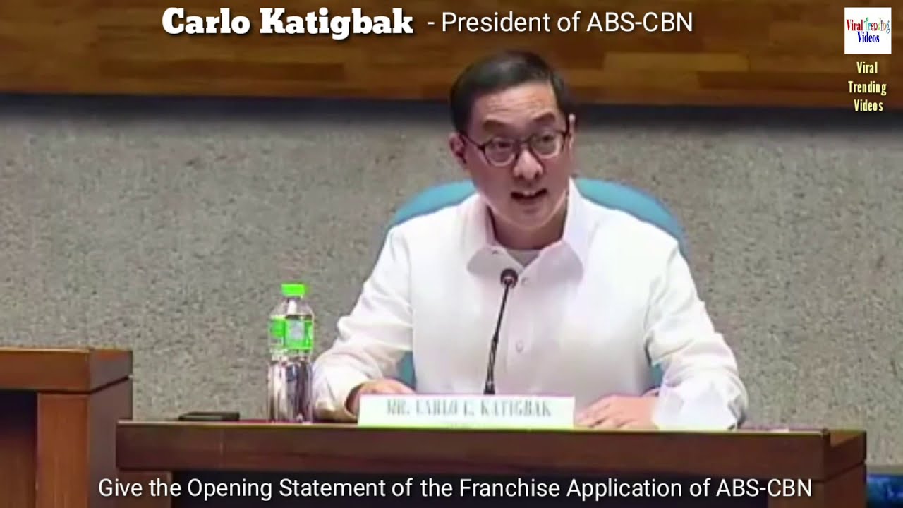 Carlo Katigbak | President of ABS-CBN | Give the opening statement for ...