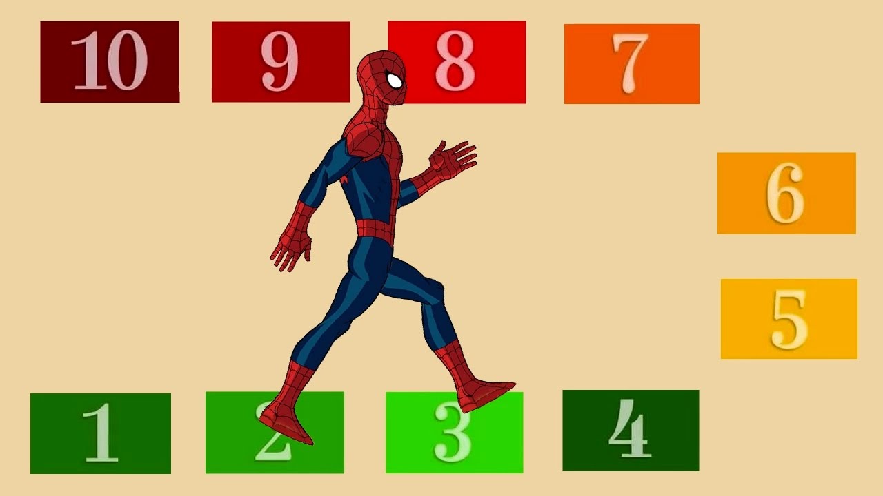 Learn NUMBERS with Spiderman - YouTube