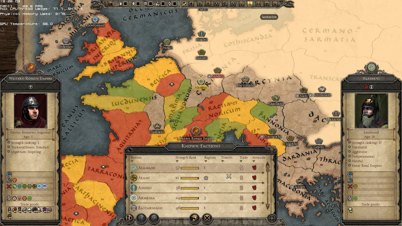 Total War Attila strategic maps - YouTube