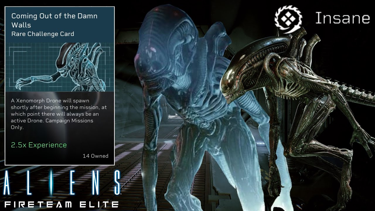 Coming out of the damn walls | Insane | Aliens Fireteam Elite - YouTube