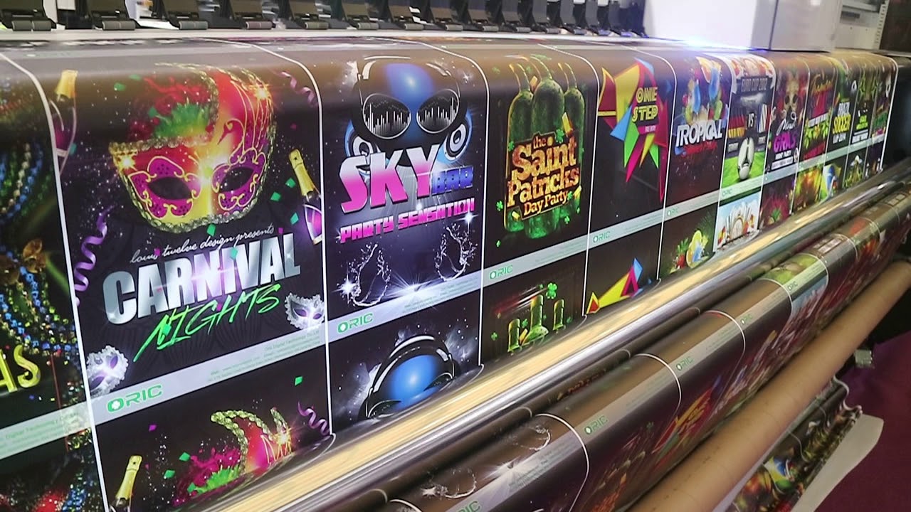 ORIC 3.2M UV ROLL TO ROLL PRINTER OR32 G5 UV PLUS - YouTube