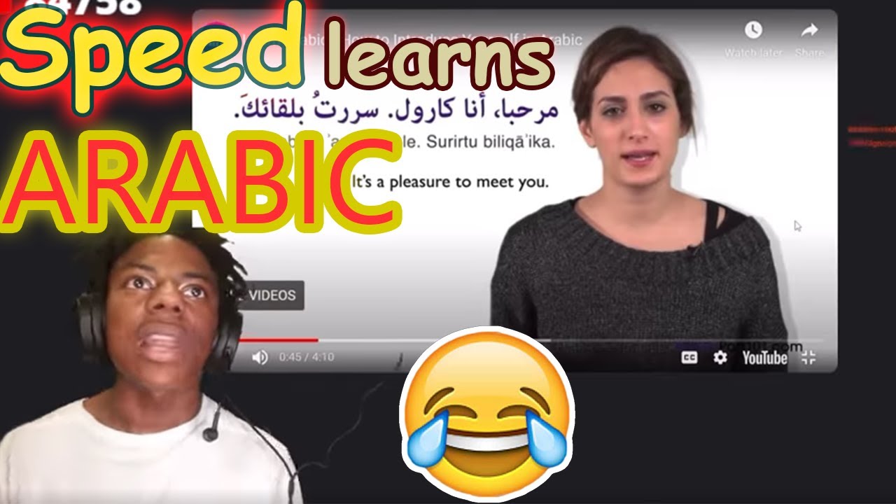 iShowSpeed learns Arabic 😂 - YouTube