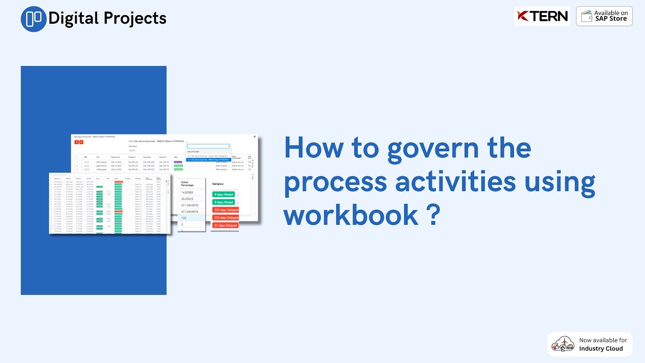 How to govern the process activities using workbook? - YouTube