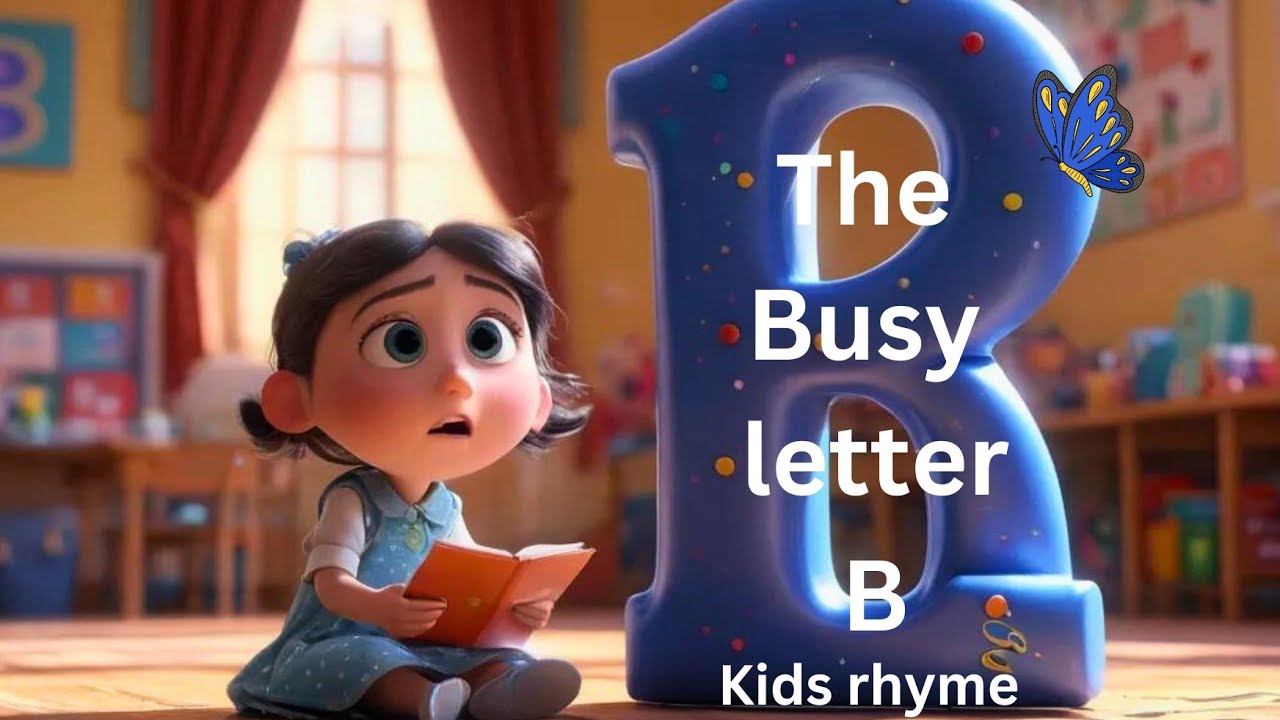 kids rhyme "The busy letter B"#english#kidsrhyme#childernpoem#learning# ...
