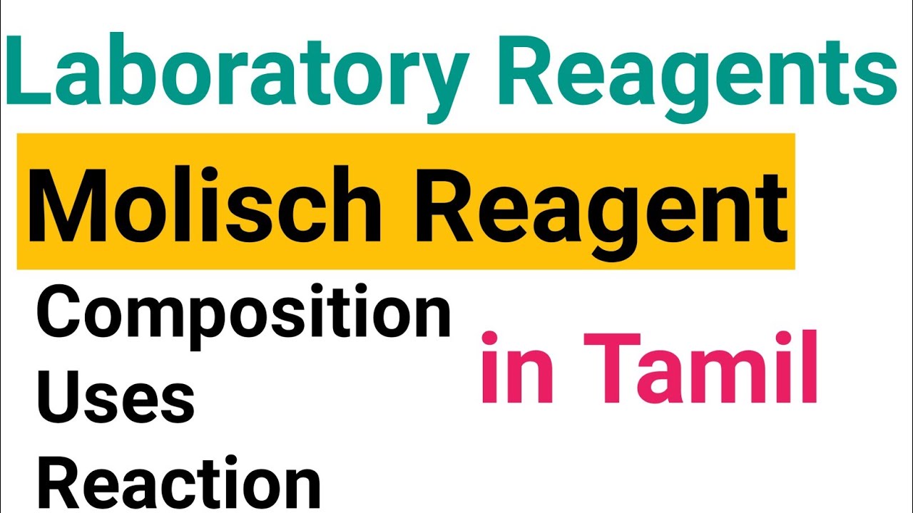 Molisch Reagent Composition and uses in Tamil | LABORATORY REAGENT ...