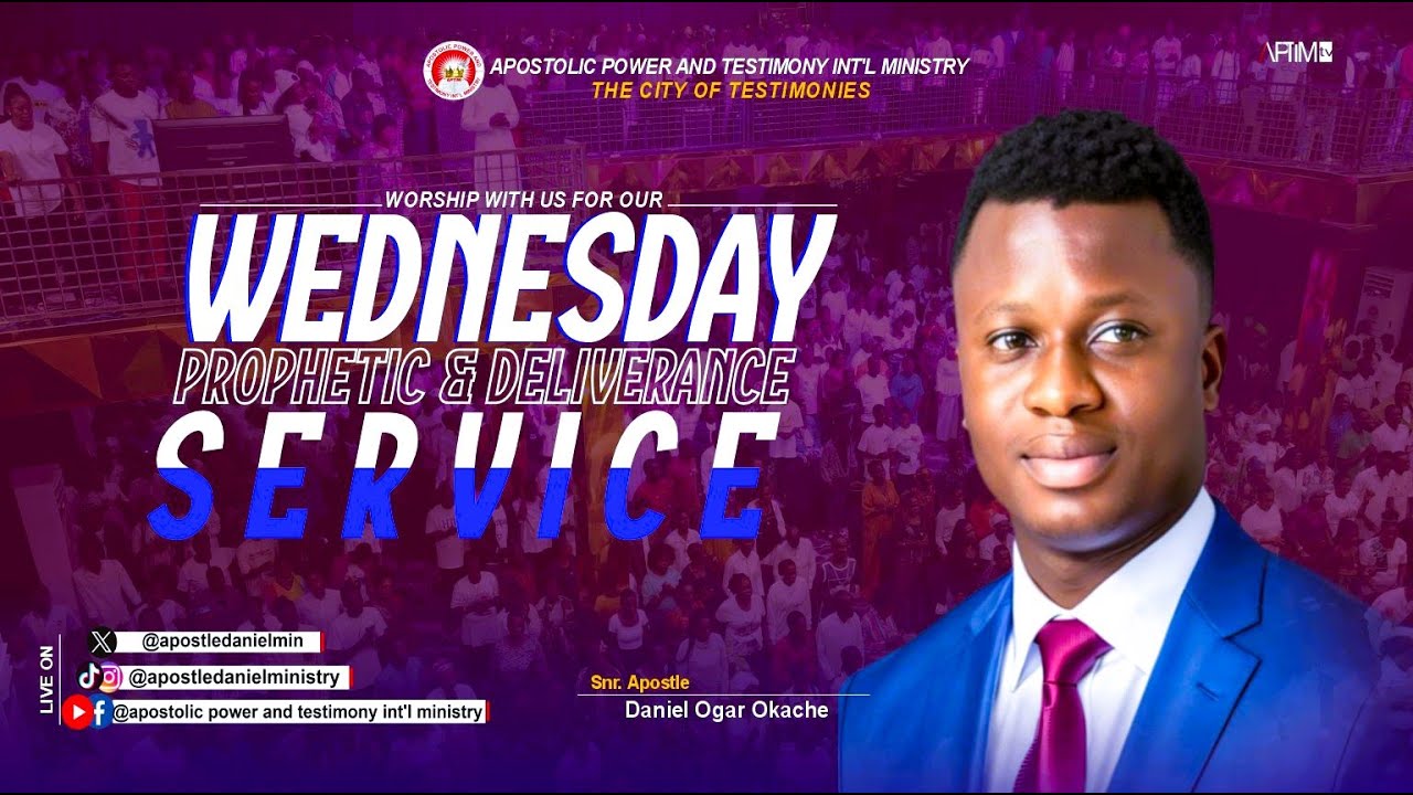 WEDNESDAY PROPHETIC DELIVERANCE & HEALING SERVICE - YouTube
