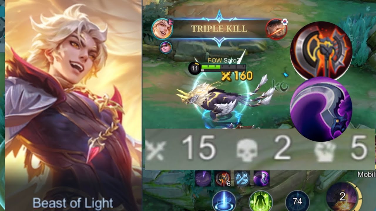 LUKAS NEW EMBLEM AND ITEM BUILD.LUKAS SUSTAINED BUILD AND DAMAGE:-MLBB ...