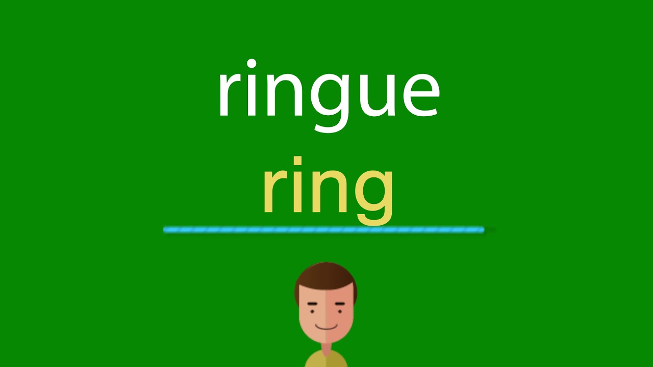 Como dizer ringue em inglês - YouTube