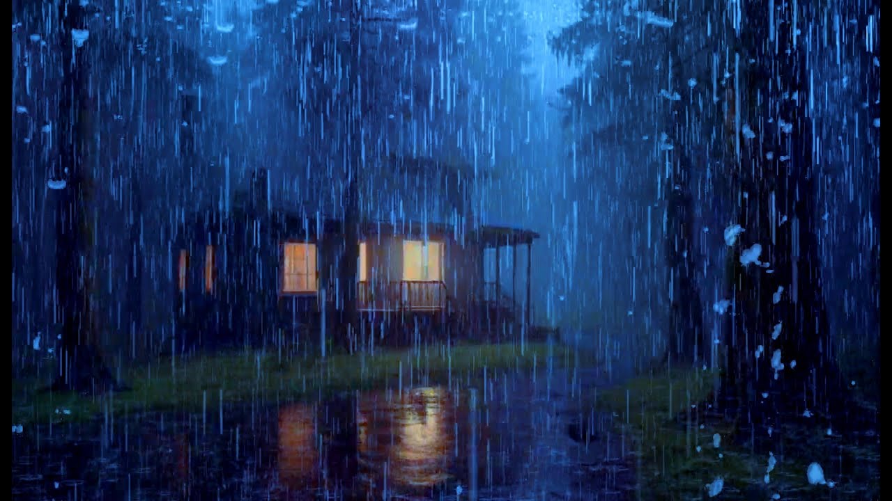 Fall Asleep Fast With Torrential Rain On Tin Roof & Powerful Thunder ...