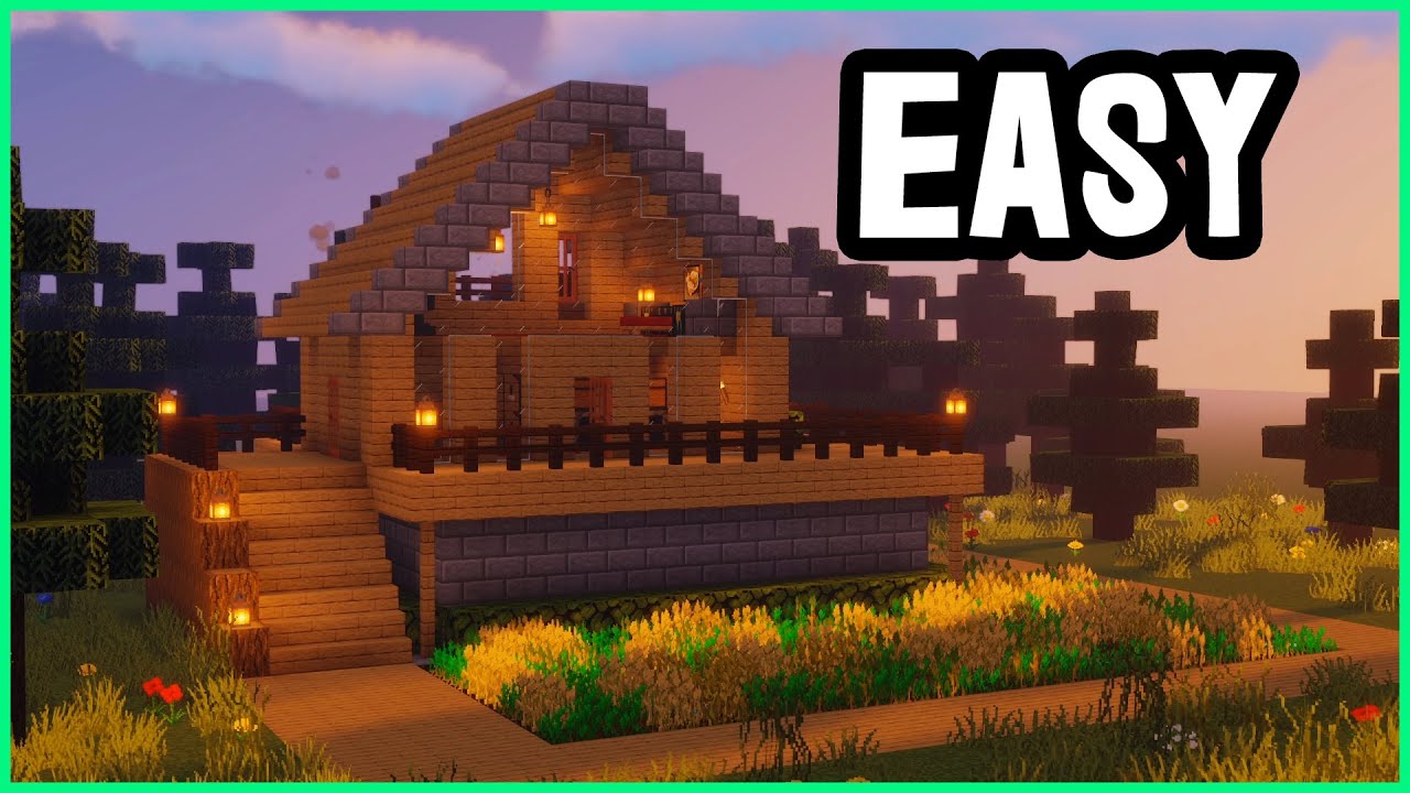 Minecraft Tutorial - How To Build A Survival Starter House! (Easy ...