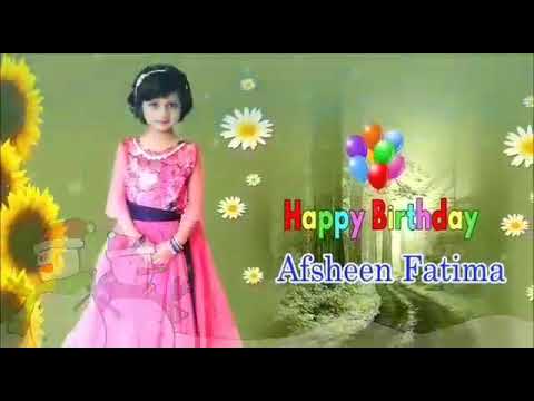 Afsheen birthday