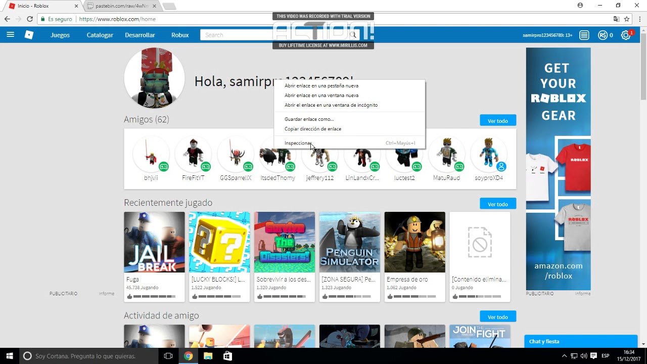 Hack de robux para roblox facil y sencillo - YouTube