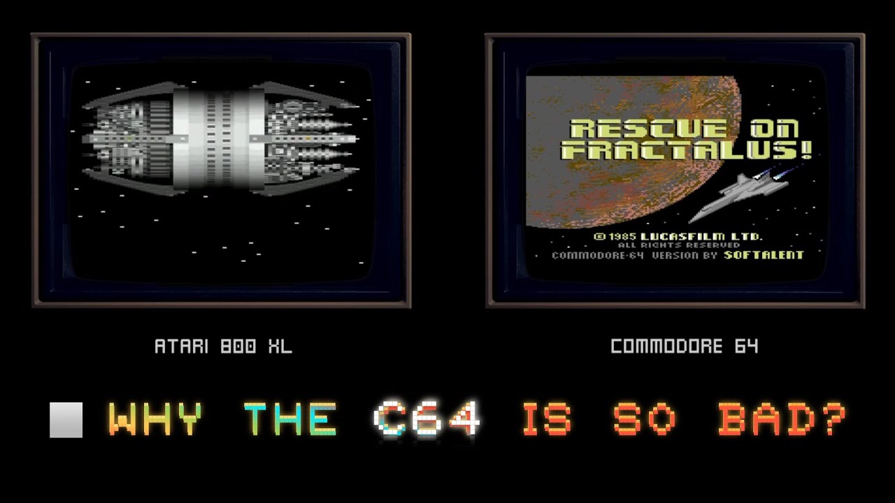 Back in the 80s: Atari XL 800 vs Commodore 64 - YouTube