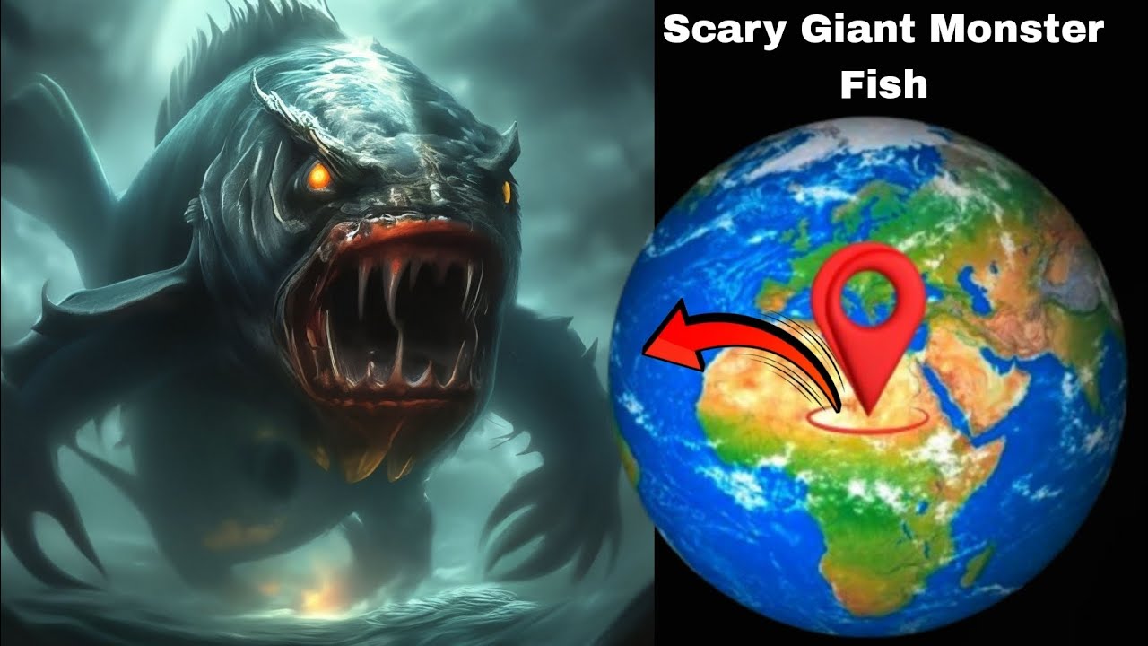 scary Giant Monster Fish on Google maps 🤯😱 and Google#Earth 🌍🔍# ...