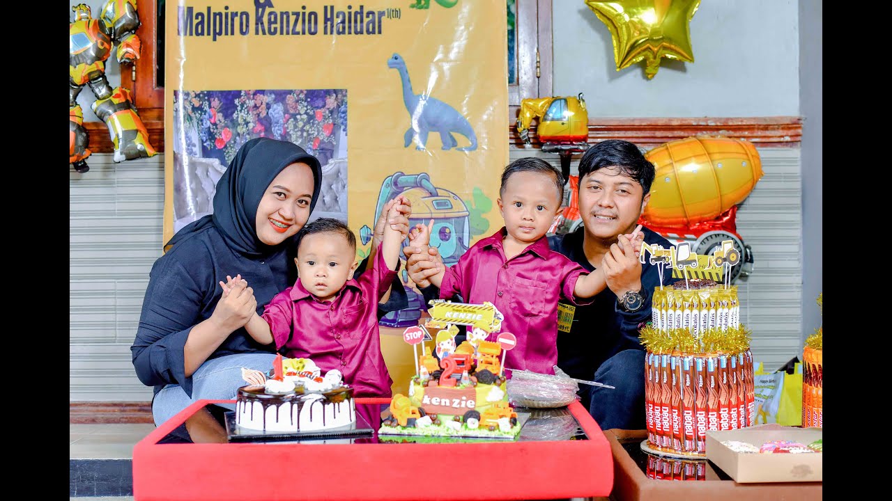 Happy Anniversary Ultah Kenzie Fachrul Haidar 2th & Malpiro Kenzio Haidar 1th /Bpk. Panji Ibu ...