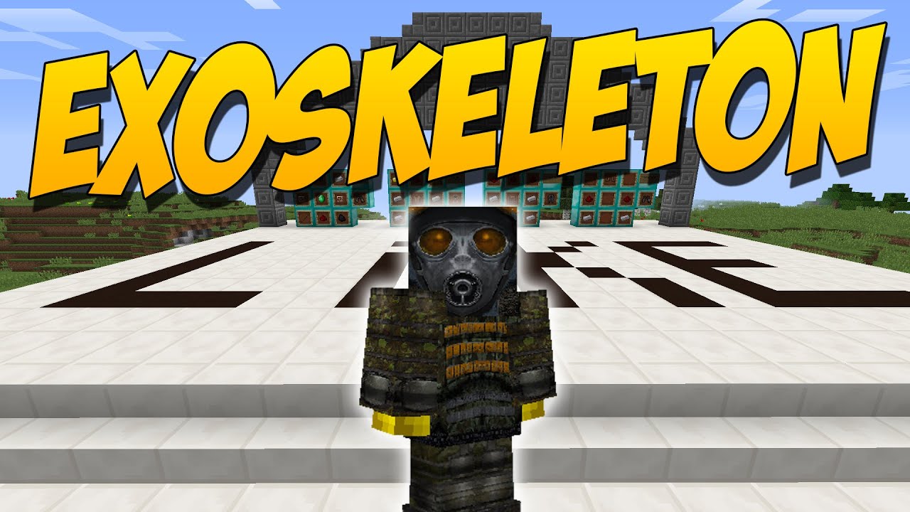EXOSKELETON: Mod De Armadura Futuristica Con Efectos - Minecraft Mod 1.9 - YouTube