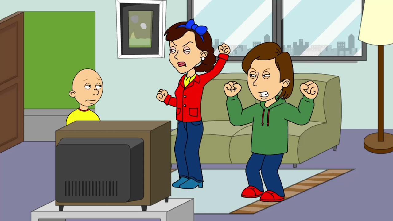 Caillou escapes school and gets grounded - YouTube