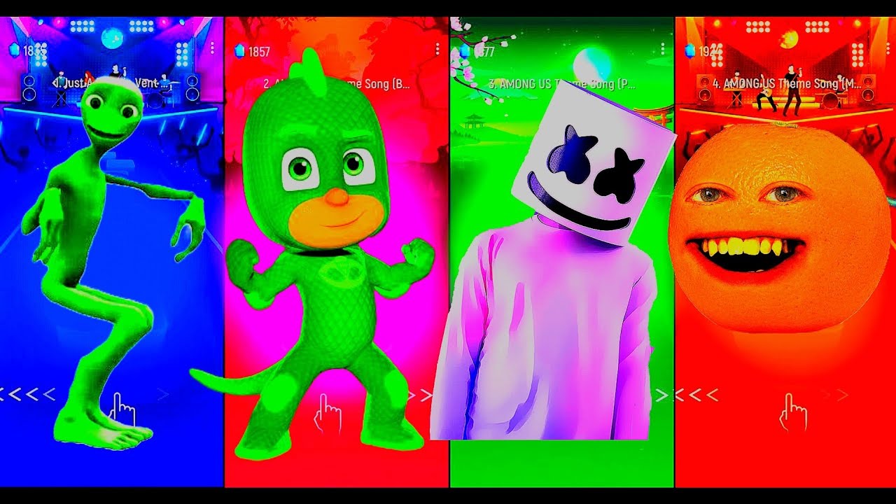 Alien Dance x Pj Mask x Marshmello x Annoying Orange Music Gameplay ...