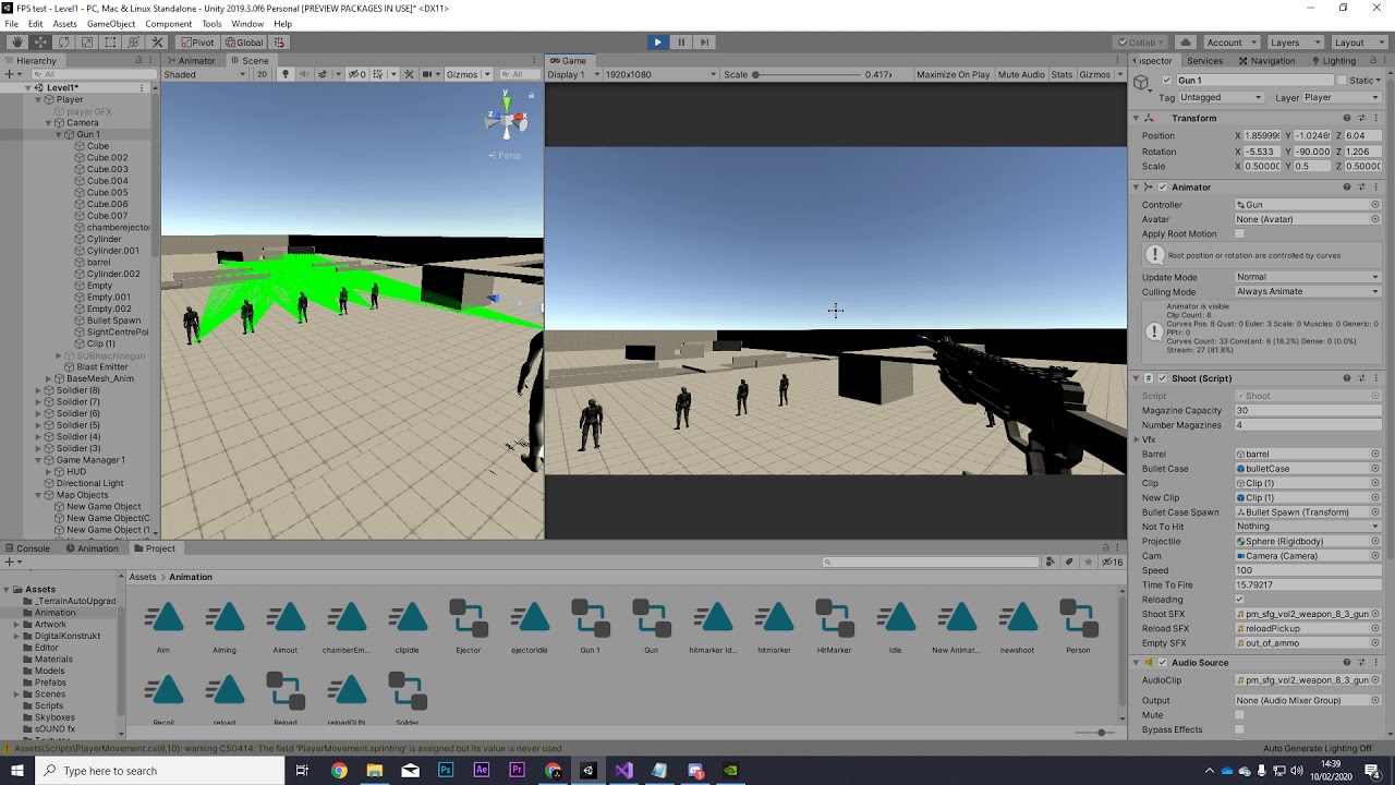 Dissertation: Added reloads and improved animations - YouTube