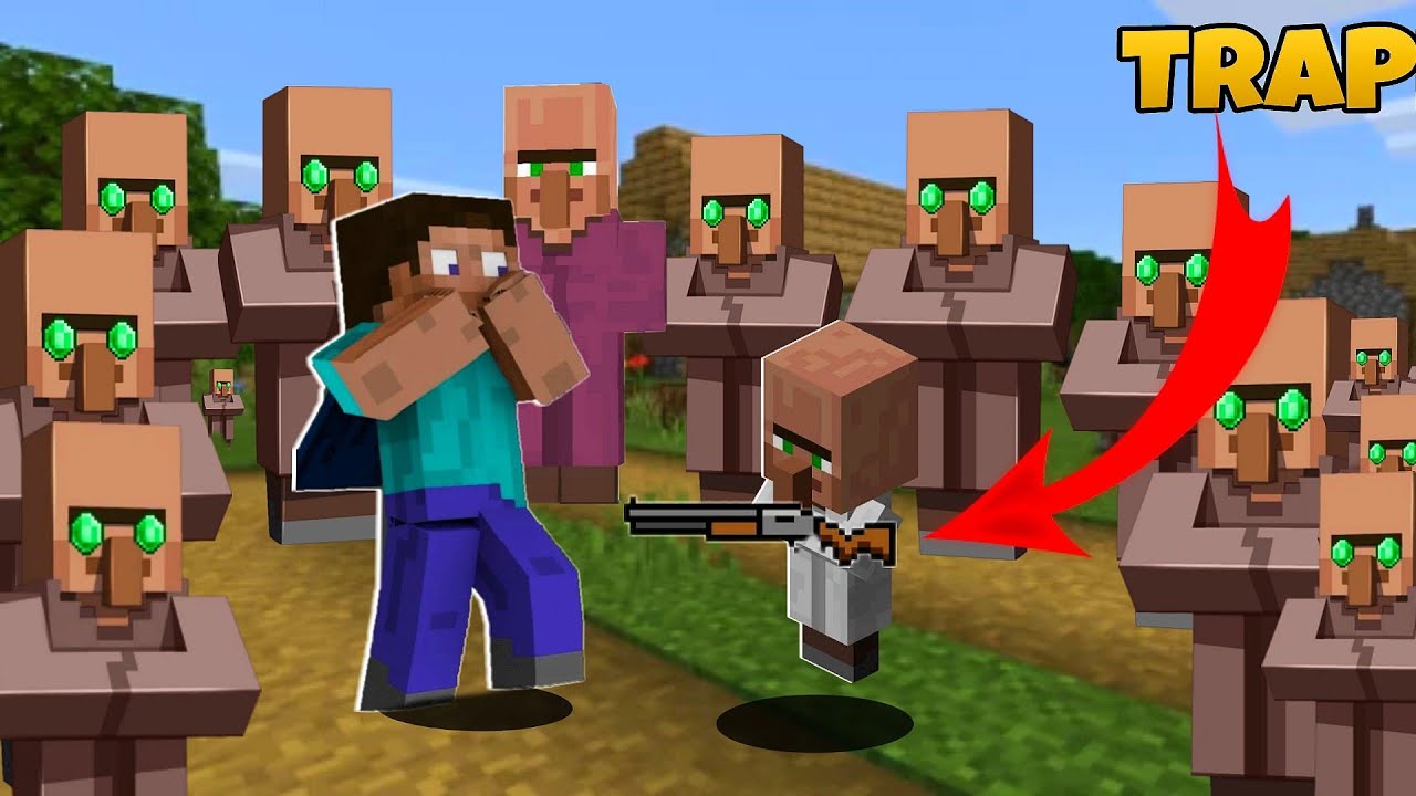 10000 Villager Civilization Imprisoned Me In Minecraft !!! (हिन्दी ...