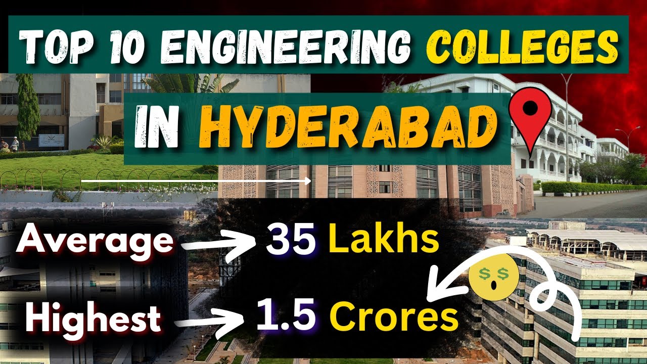 Top 10 Engineering Colleges in Hyderabad | 35 lakhs CSE Average | Fees | Mode of Admission - YouTube