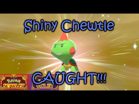 Shiny Chewtle - 5th Shiny Pokémon in Pokémon Scarlet & Violet - YouTube