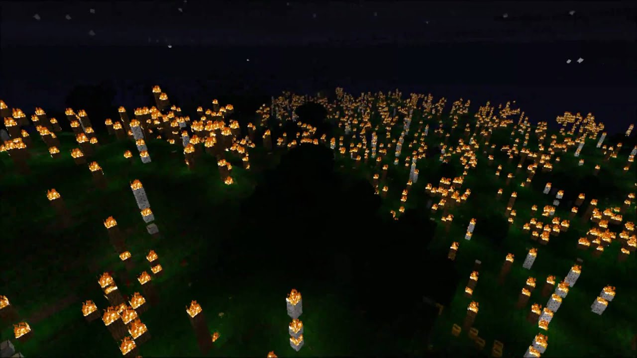 HUGE natural Minecraft fire!!! - YouTube