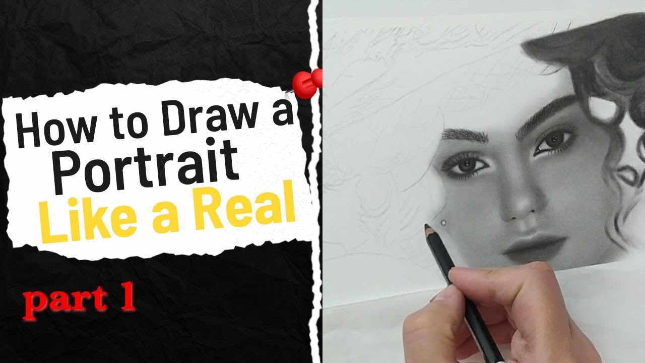 How to Draw a Charcoal Portrait That Looks Like a Real Photo|Step by ...