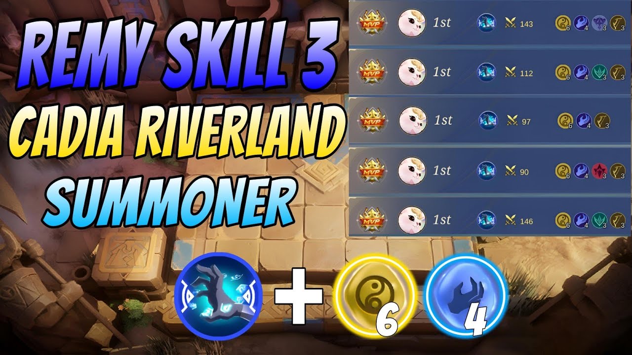 CADIA RIVERLAND AND SUMMONER COMBO USING REMY SKILL 3 | MLBB MAGIC ...