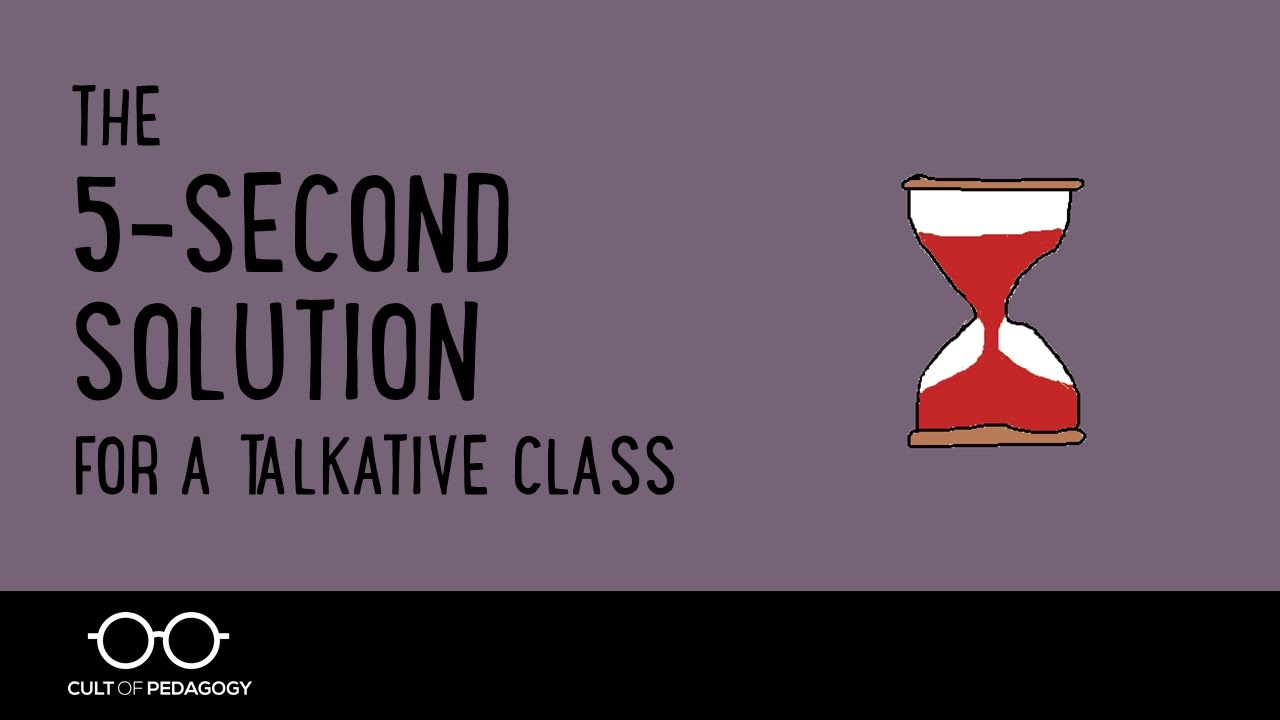 The 5 Second Solution for a Talkative Class - YouTube