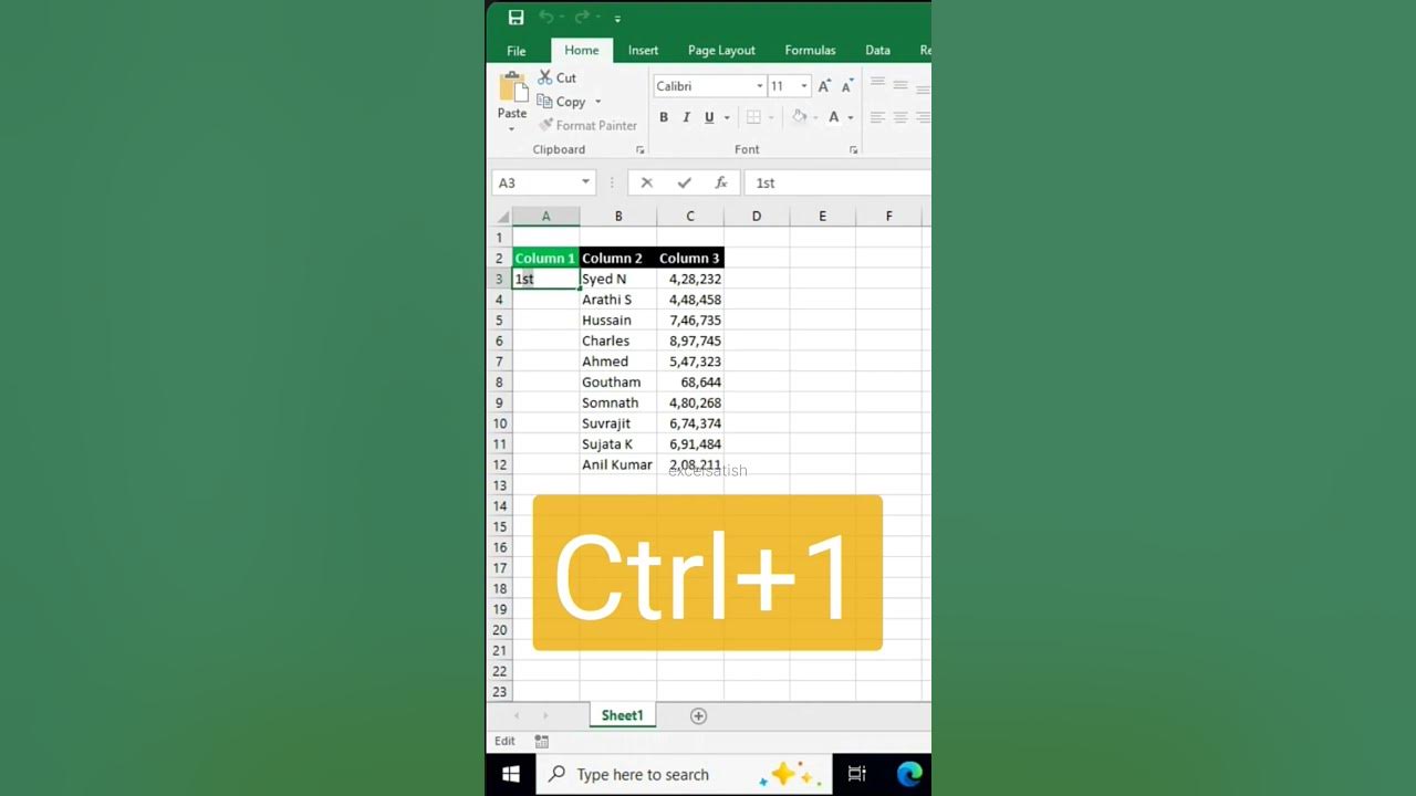 Excel Interview Trick Shorts Youtubeshorts Shortsvideo Excelsatish Microsoftexcel